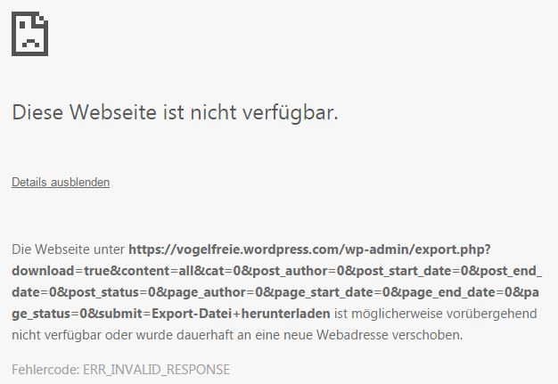 Problem XML-Datei zu downloaden. | WordPress.com Forums Problem XML-Datei zu downloaden. | WordPress.com Forums