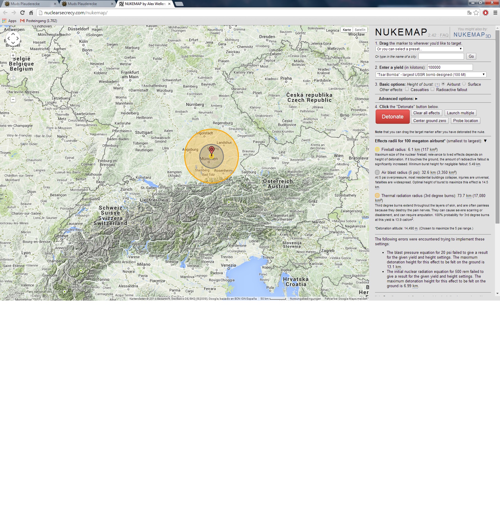 Nukemap by Alex Wellerstein
