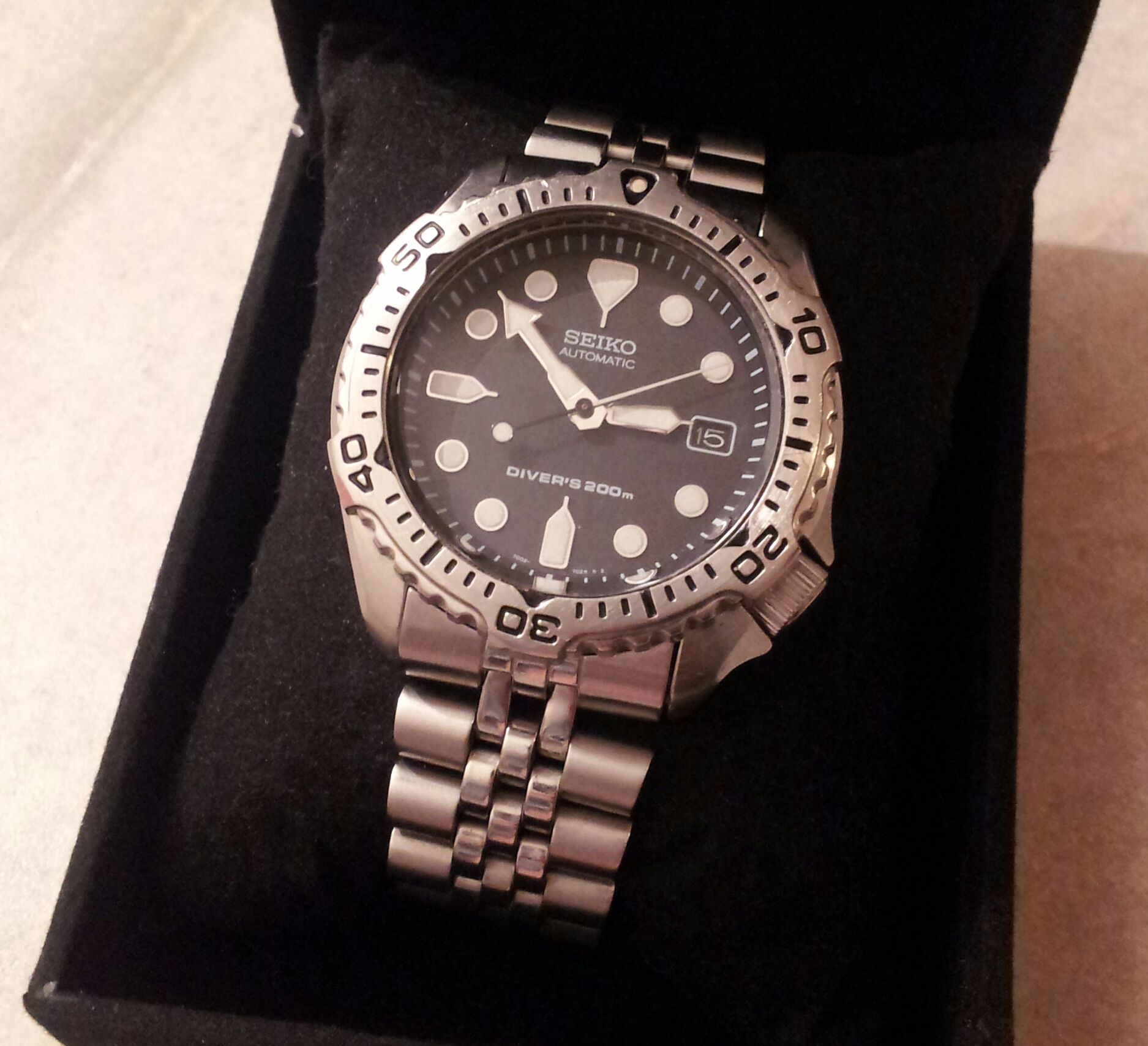 Sold: Vintage Seiko 7002-7020 Diver 200m on Jubilee | WatchUSeek Watch ...