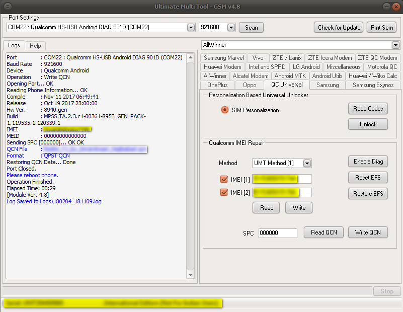 MI Y1 MDI6S Unknown Baseband/IMEI Null Successfully Repair Done By UMT ...
